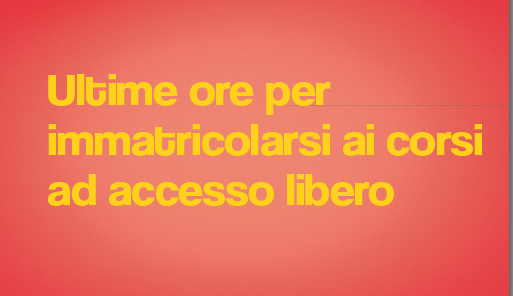 Aggiornamenti sulle Iscrizioni > Immatricolazioni a.a. 2020-2021 ... Aggiornamenti sulle Iscrizioni > Immatricolazioni a.a. 2020-2021 ...